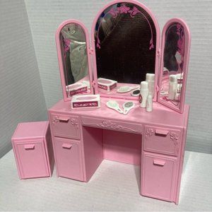 Barbie | Toys | Vintage Sweet Roses Collection Barbie Vanity And Night ...
